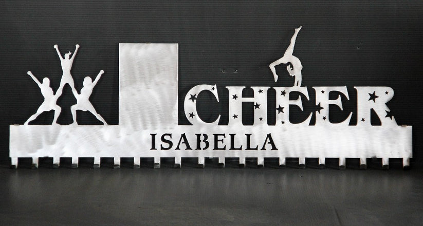 Cheer Medal Awards Display: Personalized Cheerleading Medals Holder ...