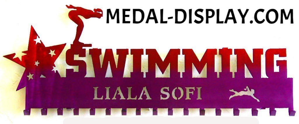 Swimming Medals Display: Swimming Medal Holder: Swim Medal Display ...